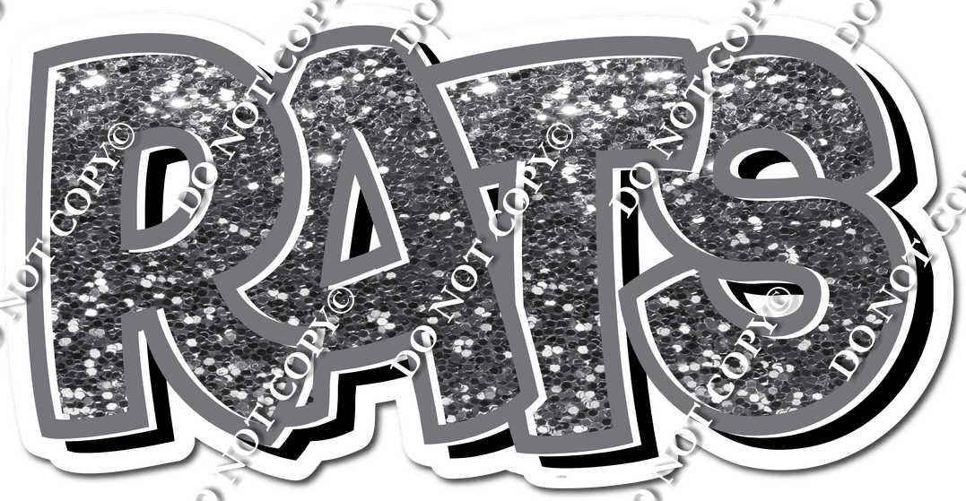 Split BB - Silver Sparkle Cong Rats| Sign Swag USA