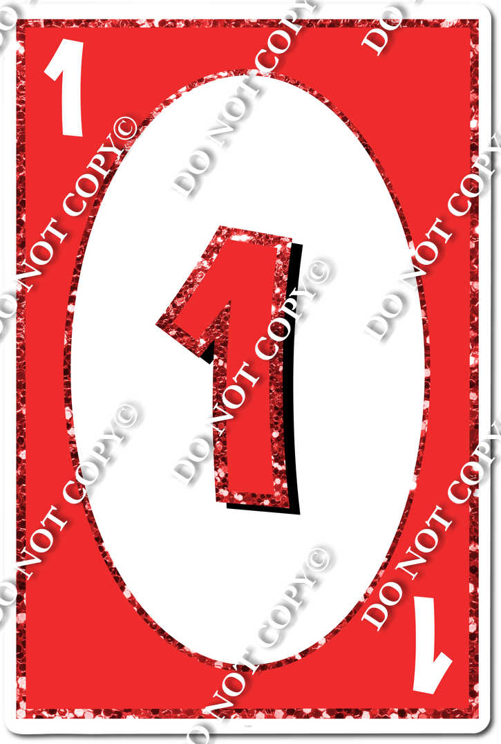 1 Game Card in Red| Sign Swag USA