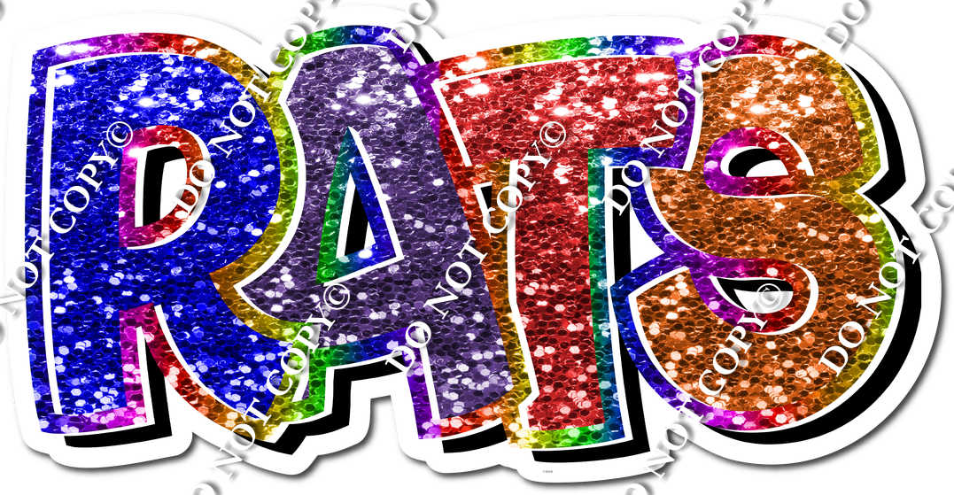 Split BB - Rainbow Sparkle Cong Rats| Sign Swag USA