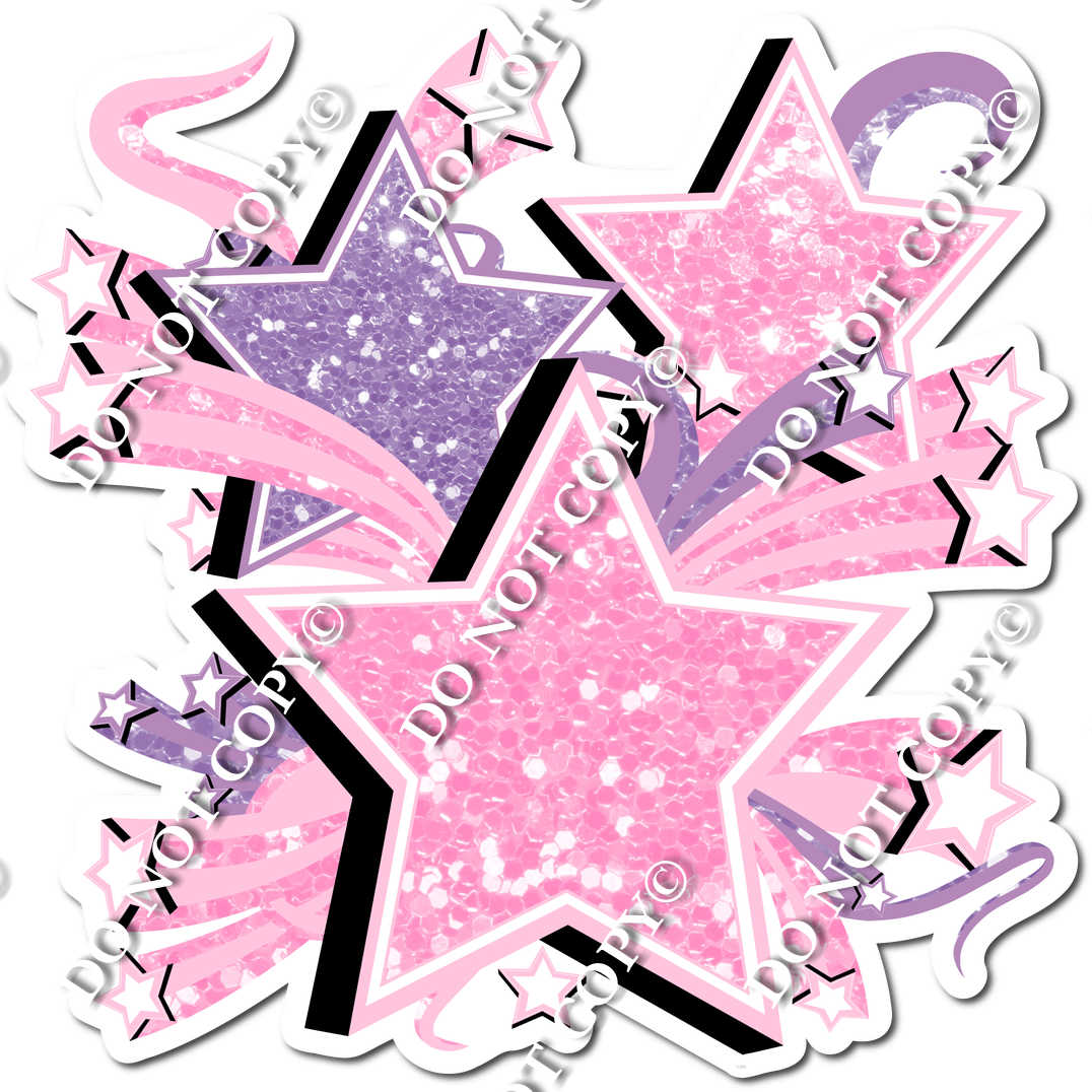 Baby Pink & Lavender Star Bundle| Sign Swag USA
