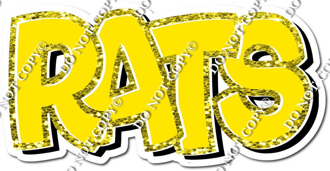 Split BB - Flat Yellow Cong Rats| Sign Swag USA