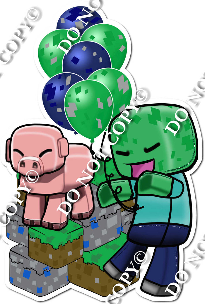 Video Game - Creeper & Pig w/ Variants| Sign Swag USA