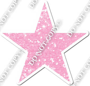 Sparkle - Baby Pink Star| Sign Swag USA