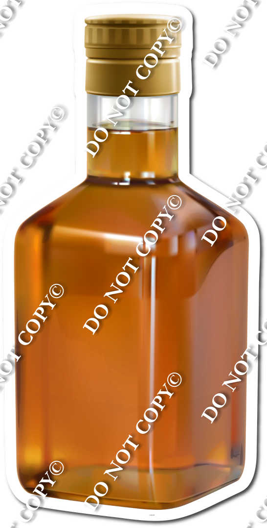 Whiskey / Bourbon Bottle - No Label| Sign Swag USA