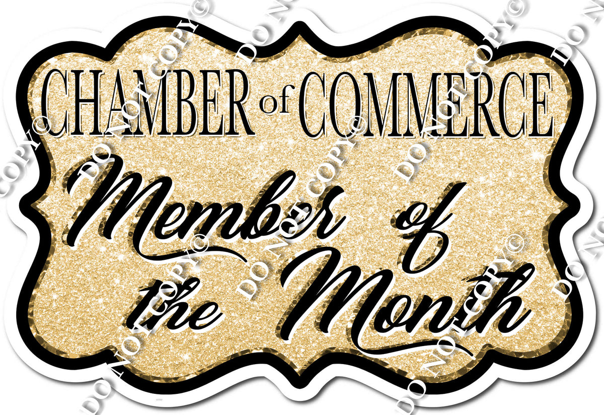 Chamber of Commerce Member of The Month Statement w/ Variant| Sign Swag USA