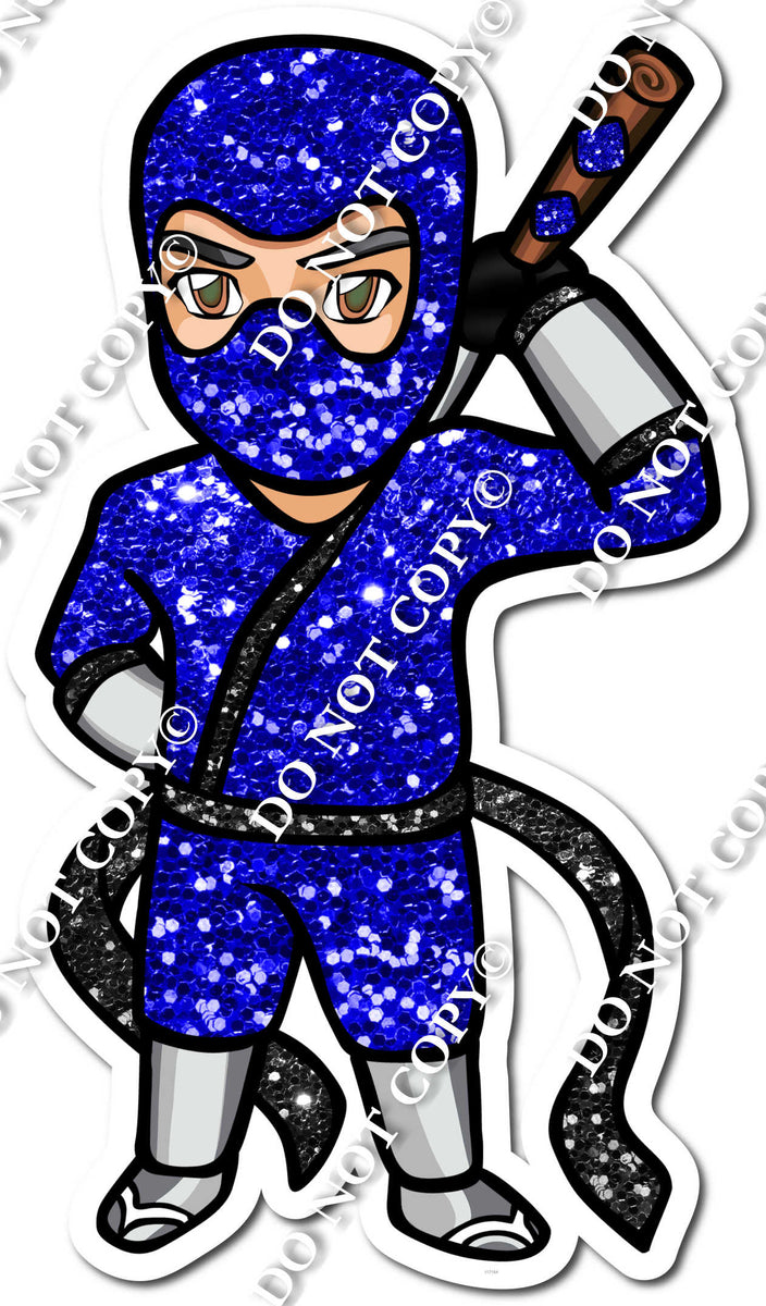 Light Skin Tone Blue - Ninja Boy| Sign Swag USA