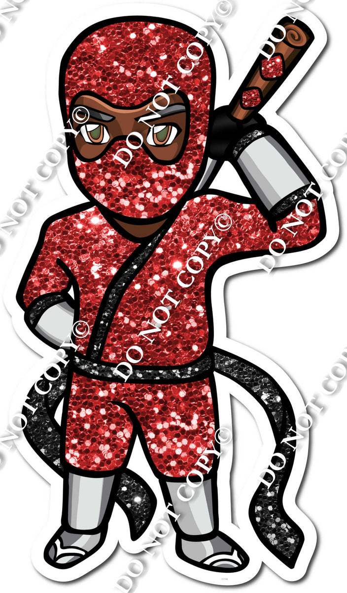 Dark Skin Tone Red - Ninja Boy| Sign Swag USA