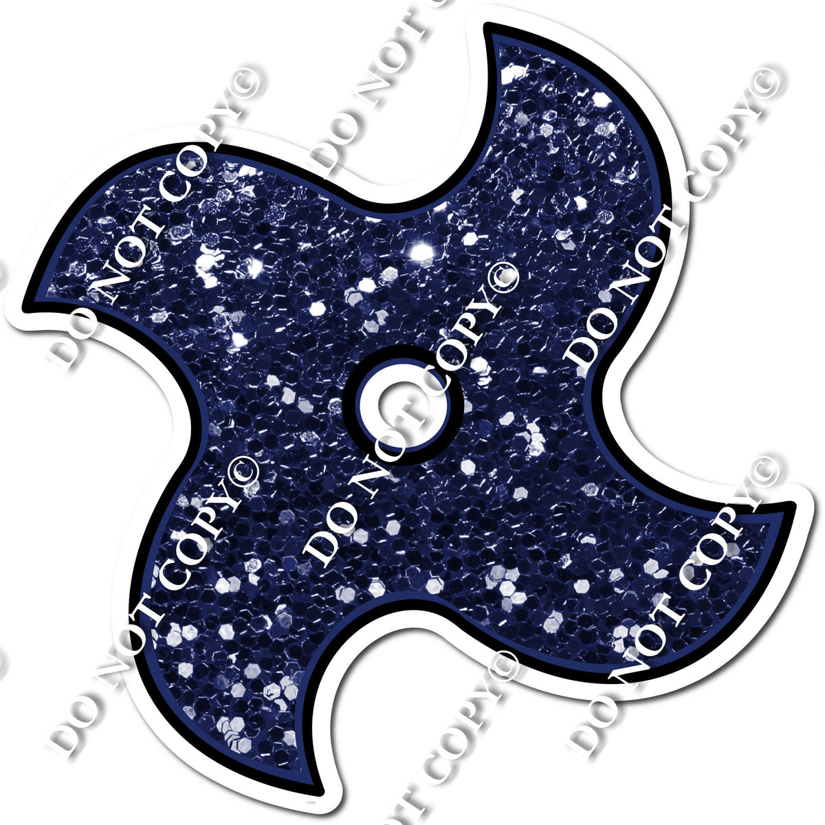 Navy Blue Ninja Star w/ Variants| Sign Swag USA