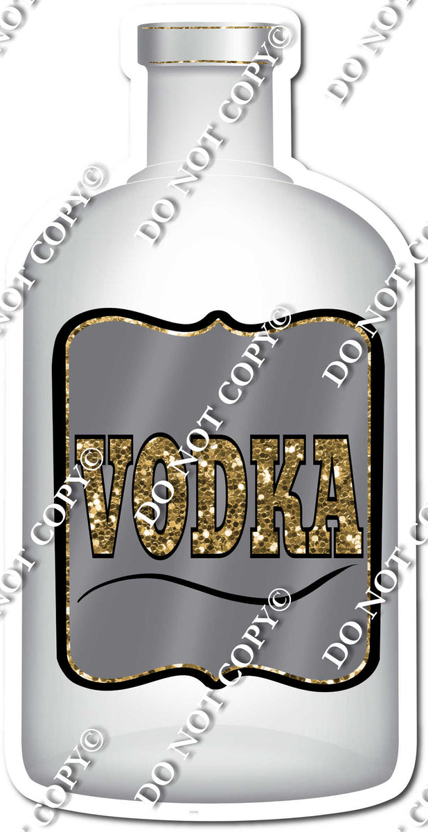 Gold - Vodka Bottle| Sign Swag USA