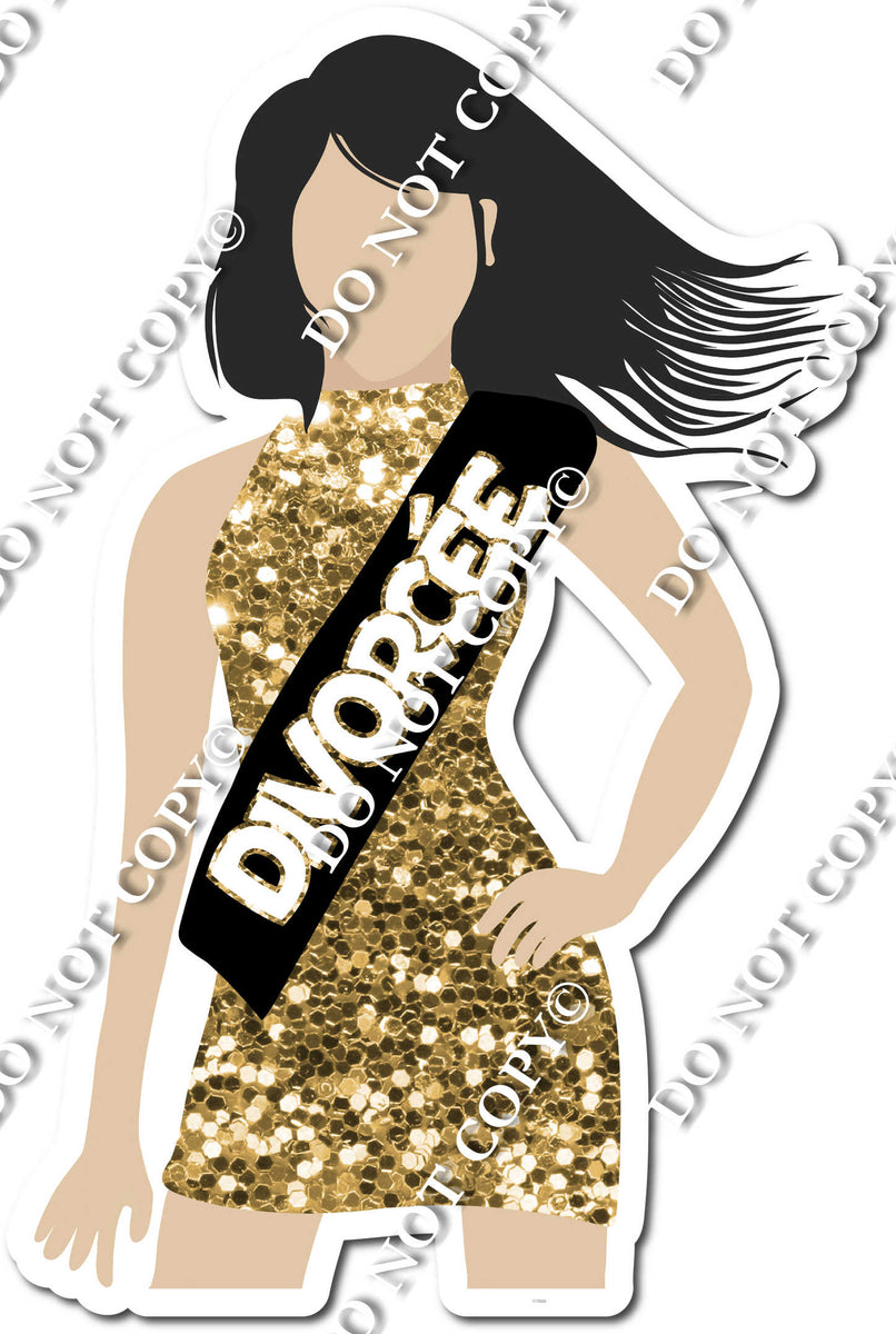 Gold - Light Skin Tone Girl - Divorced -| Sign Swag USA