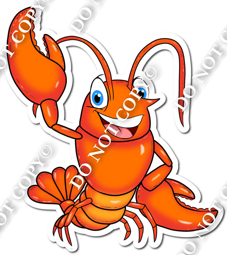 Crawfish - Crawfish Waving w/ Variants| Sign Swag USA