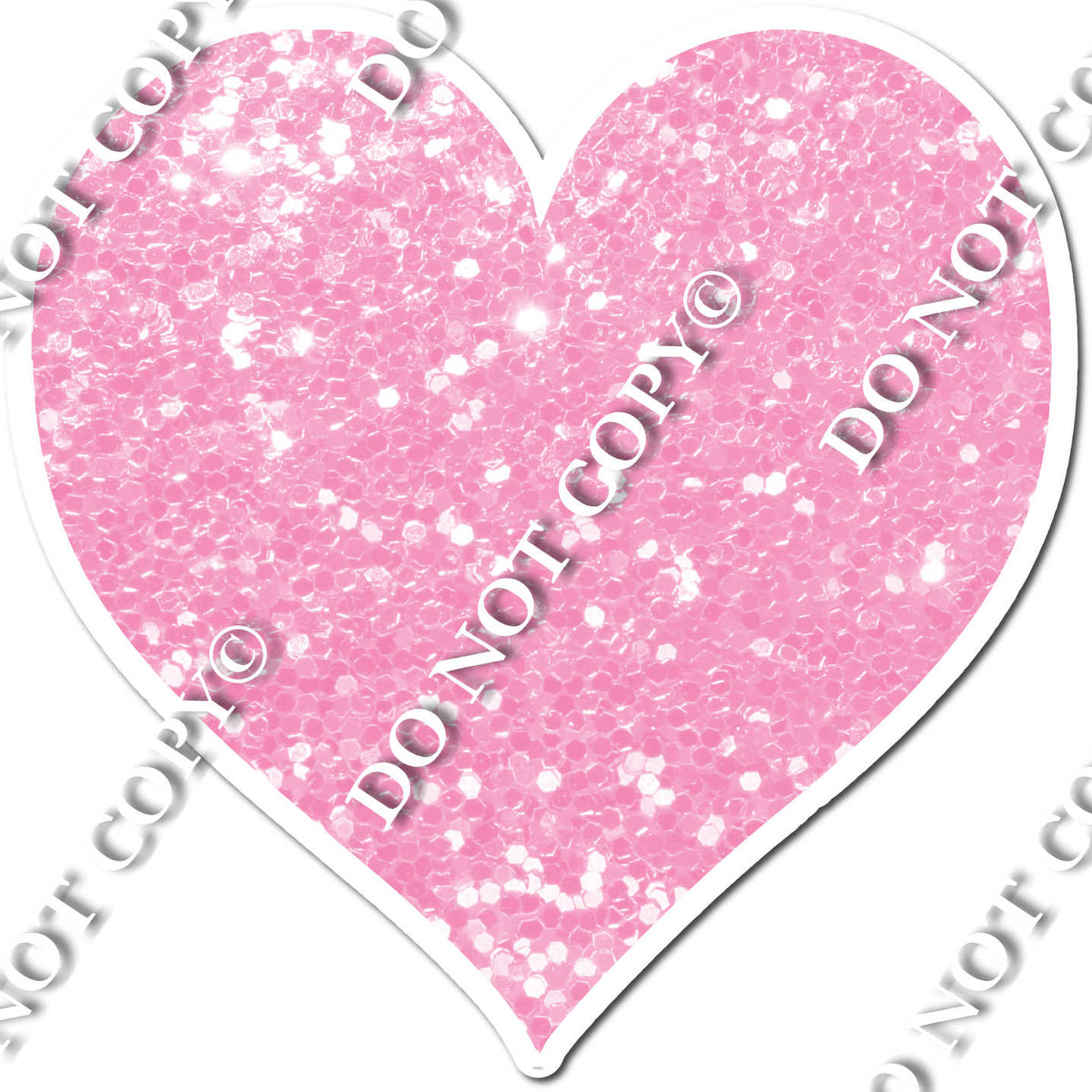 Baby Pink Sparkle Heart Yard Sign| Sign Swag USA