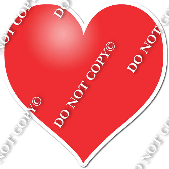Flat Red Heart Yard Sign| Sign Swag USA