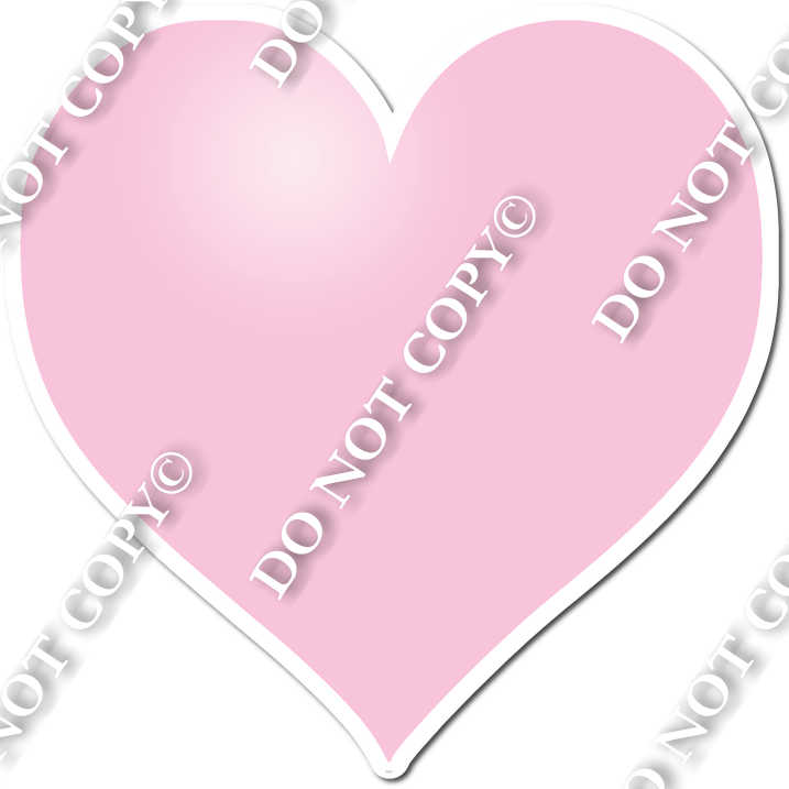 Flat Baby Pink Heart Yard Sign| Sign Swag USA