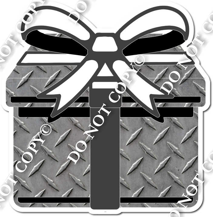 Diamond Plate Present Yard Sign| Sign Swag USA