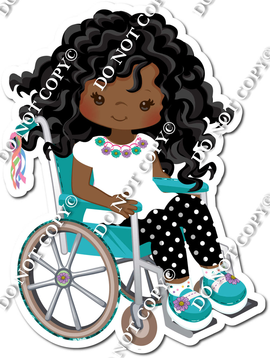 Dark Skin Tone - Wearing Black Pants in Wheelchair| Sign Swag USA