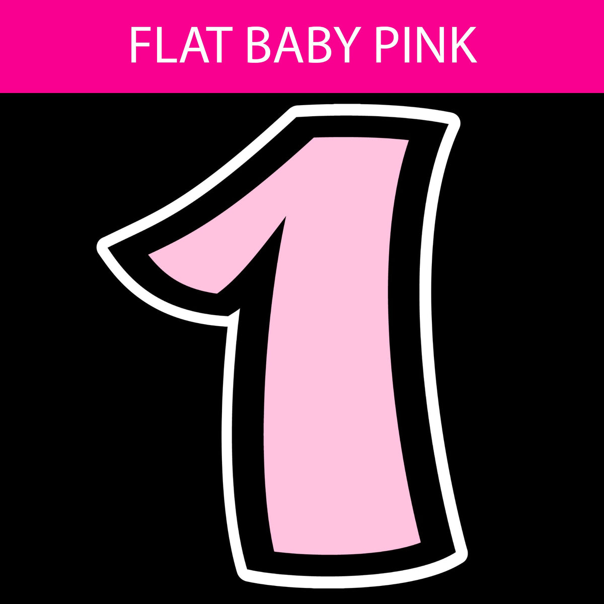 Flat - 12" BB 41 pc Number Sets| Sign Swag USA