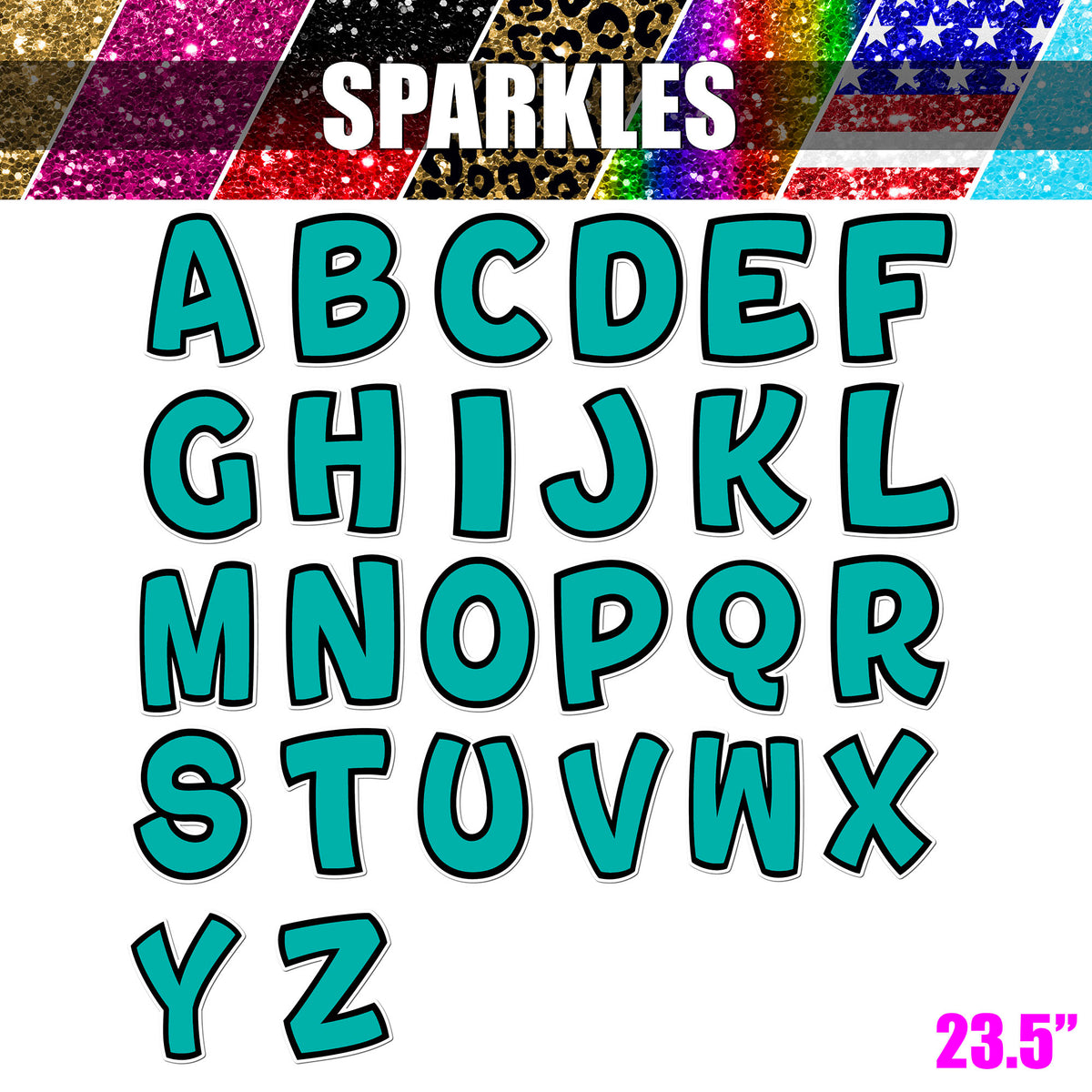 Sparkle - 23.5" BB 26 pc Alphabet Sets| Sign Swag USA