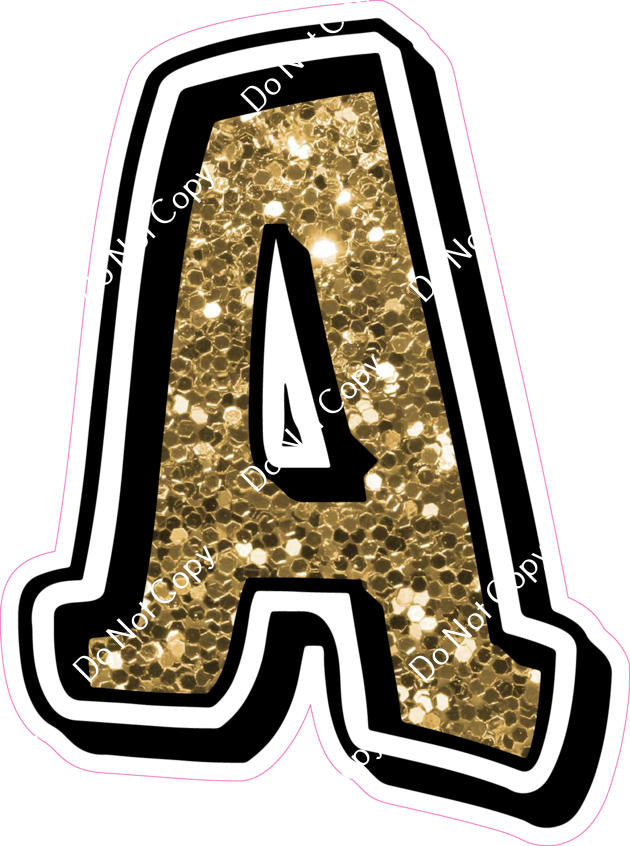 GR 12" Individuals - Gold Sparkle| Sign Swag USA