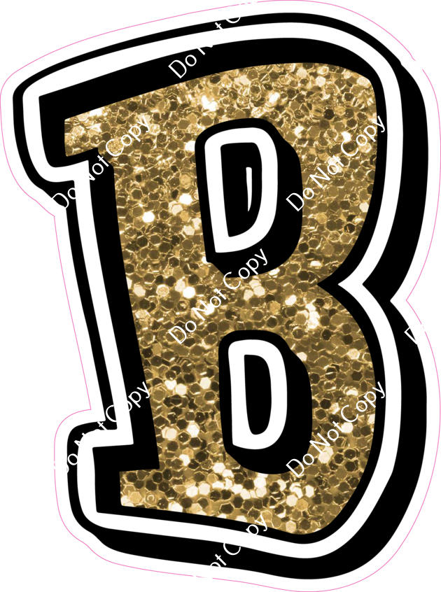 GR 12" Individuals - Gold Sparkle| Sign Swag USA