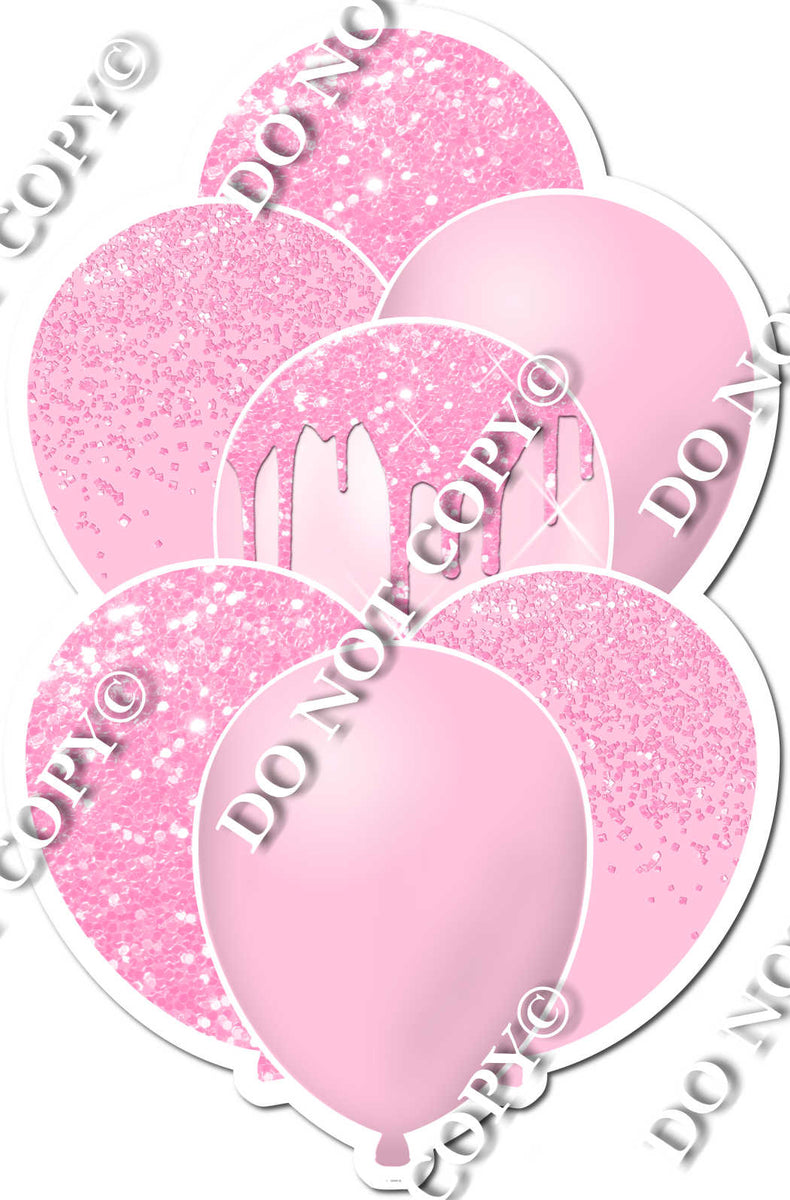 Baby Pink Sparkle Balloon Bundle| Sign Swag USA