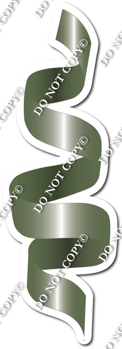 Flat Sage Streamer - Style 1| Sign Swag USA