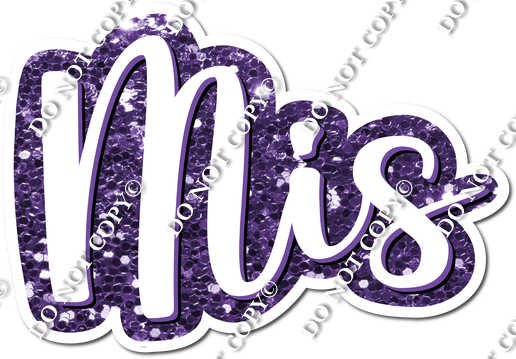 Purple - Miss Statement| Sign Swag USA