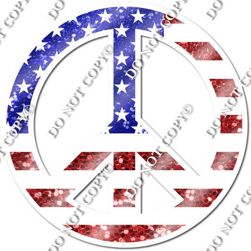 American Flag Peace Symbol| Sign Swag USA