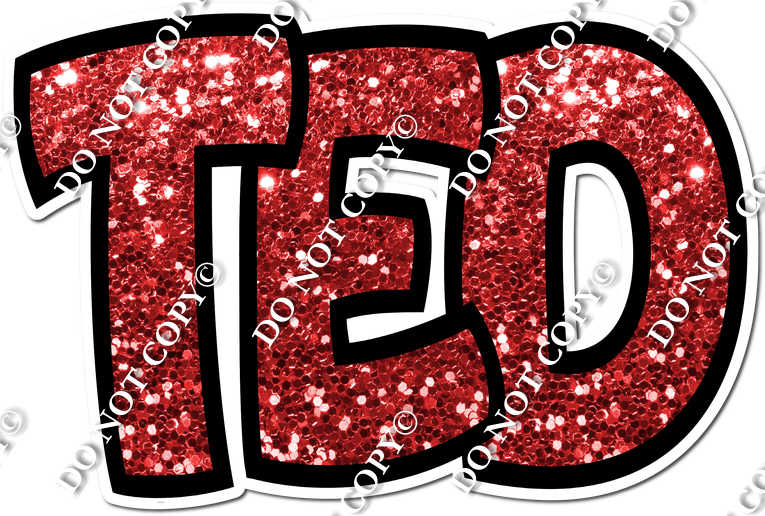 Red - Split LIS & TED "Listed"| Sign Swag USA
