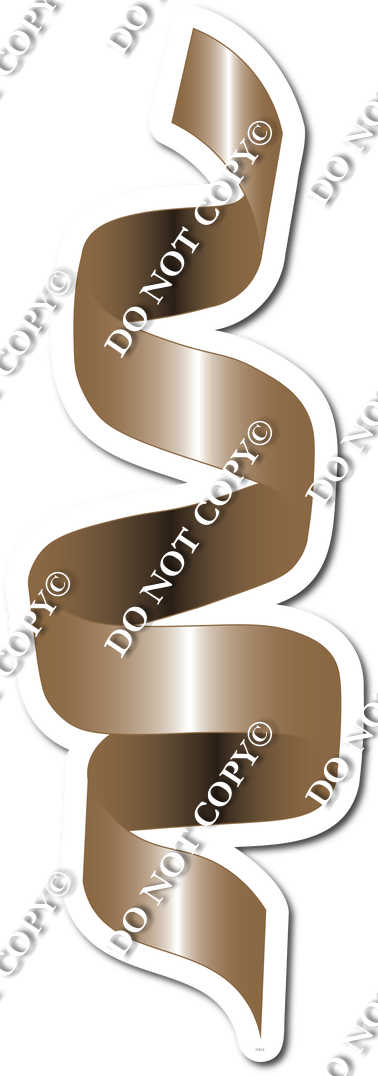 Flat Chocolate Streamer - Style 1| Sign Swag USA