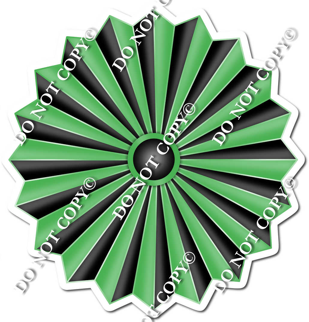 Flat Black, Lime Green Fan| Sign Swag USA