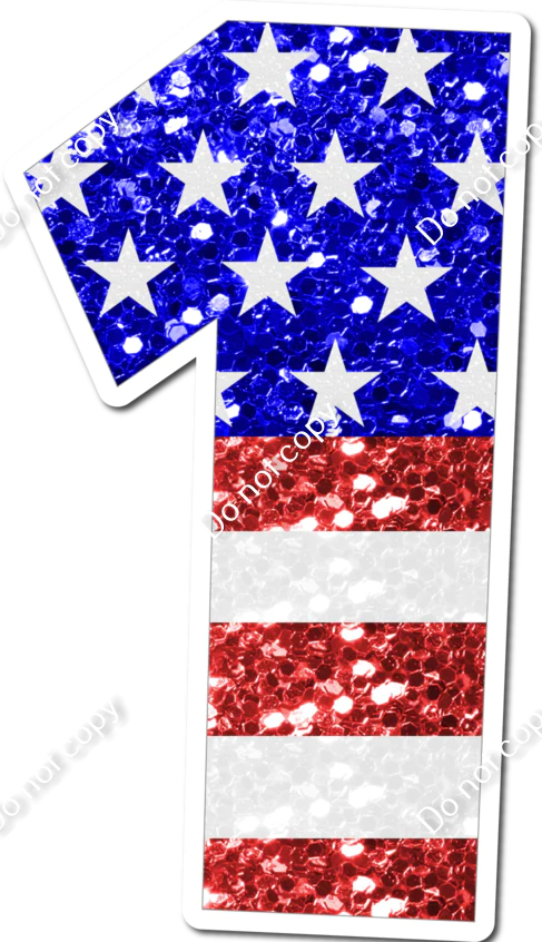 30" Individuals - Sparkle Flag| Sign Swag USA