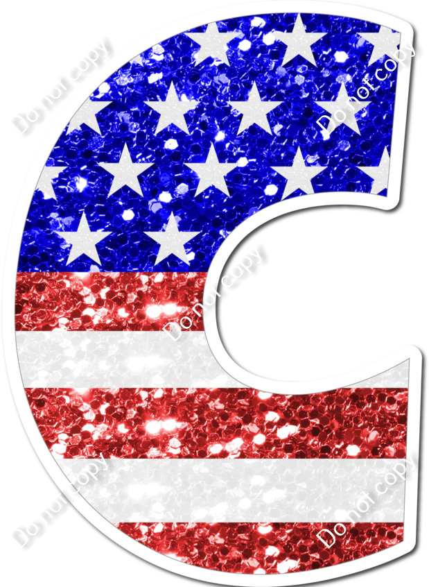 LG 18" Individuals - Sparkle Flag| Sign Swag USA