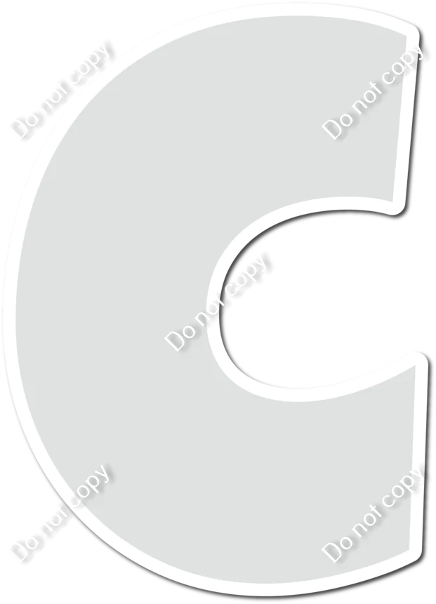 LG 12" Individuals - Flat Light Grey| Sign Swag USA