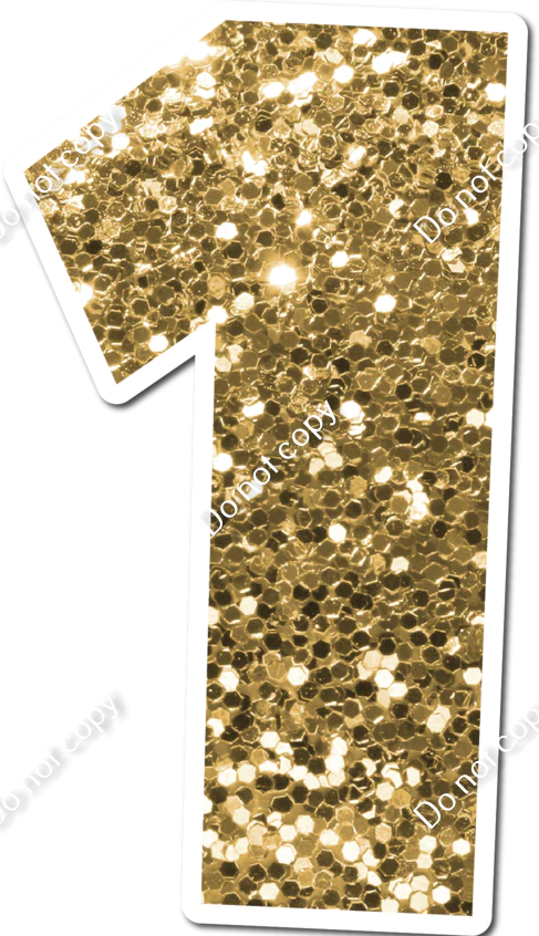 30" Individuals - Gold Sparkle| Sign Swag USA