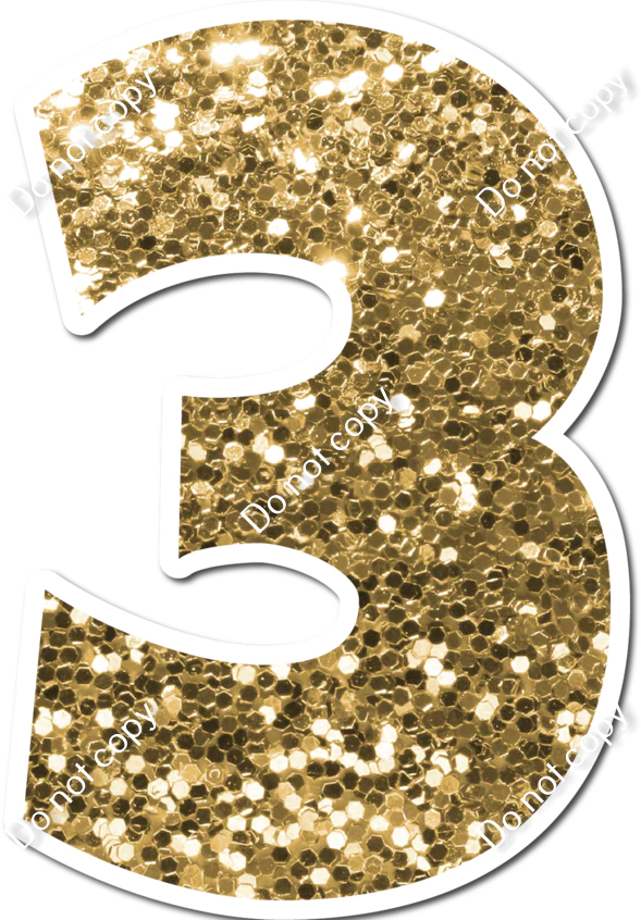 30" Individuals - Gold Sparkle| Sign Swag USA