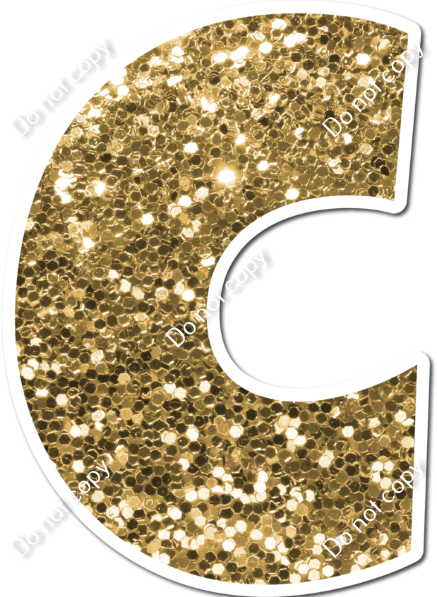 LG 23.5" Individuals - Gold Sparkle| Sign Swag USA