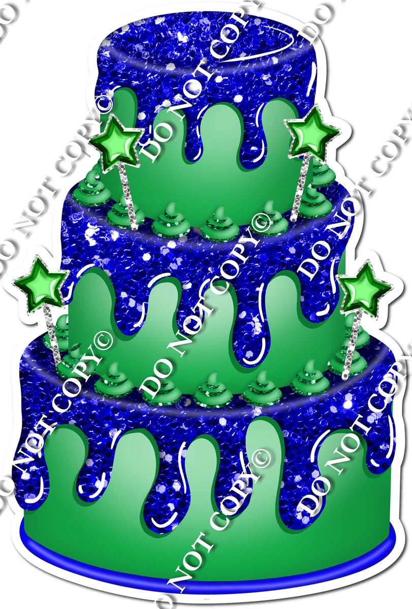Green Cake & Dollops, Blue Drip| Sign Swag USA