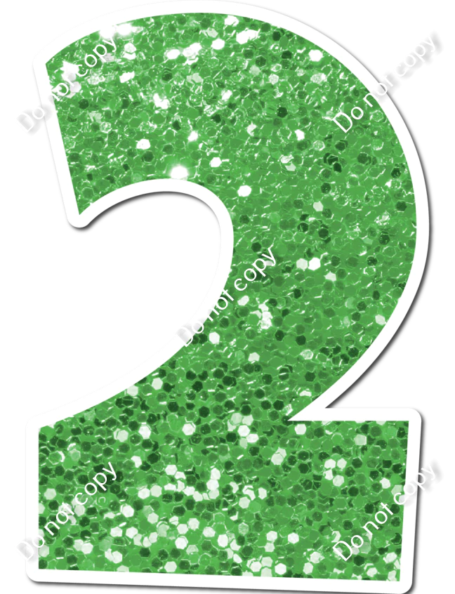 30" Individuals - Lime Green Sparkle| Sign Swag USA