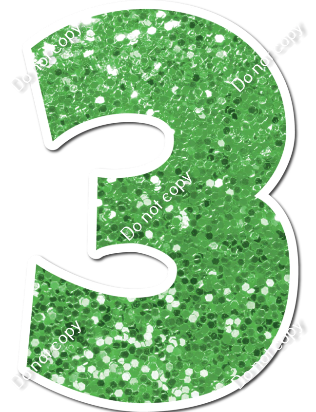 30" Individuals - Lime Green Sparkle| Sign Swag USA