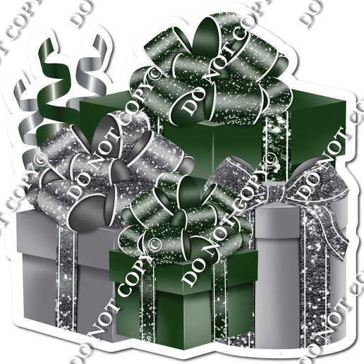 Silver & Hunter Green Present Bundle| Sign Swag USA
