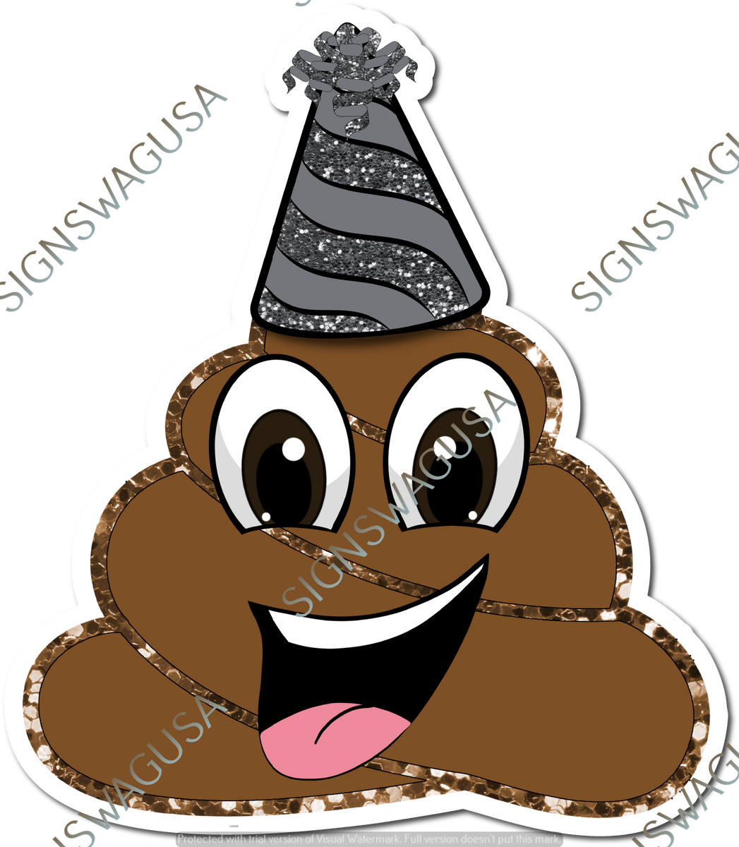 Silver Hat - Poo Emoji| Sign Swag USA