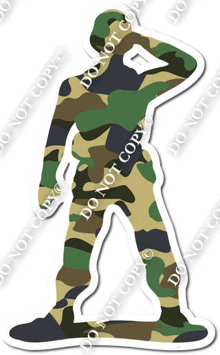 Army Soldier Saluting| Sign Swag USA