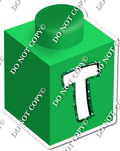 Green - T Letter Block| Sign Swag USA
