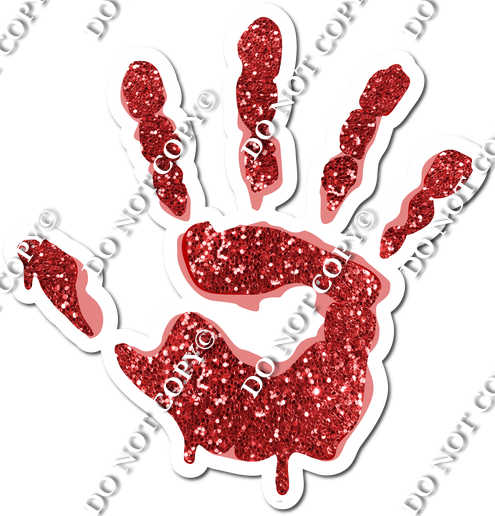 Bloody Hand Print - Crime Scene| Sign Swag USA