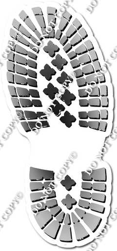 Single Shoe Print - Crime Scene| Sign Swag USA