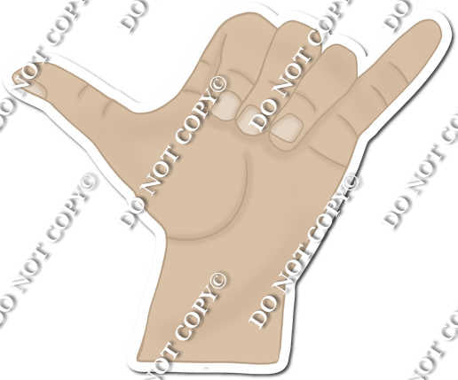 The Shaka Hand Signal - Surfer w/ Multiple Colors| Sign Swag USA