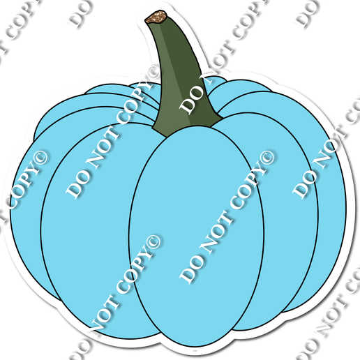 Flat Baby Blue Pumpkin w/ Variants| Sign Swag USA