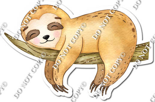 Sloth Laying on Branch| Sign Swag USA