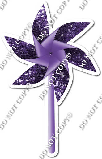 Sparkle - Purple - Pinwheel| Sign Swag USA